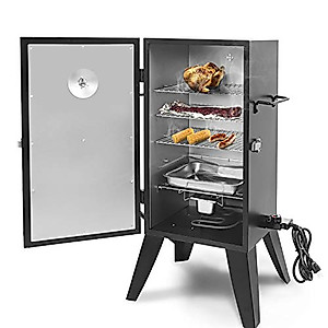 Royal Gourmet SE2801 Electric Smoker, Black & The Complete Electric Smoker Cookbook: Over 100 Tasty Recipes and Step-by-Step Techniques to Smoke Just About Everything