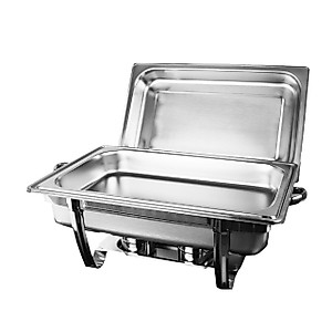 Excellante 8 Quart Stainless Steel Chafer, Stackable