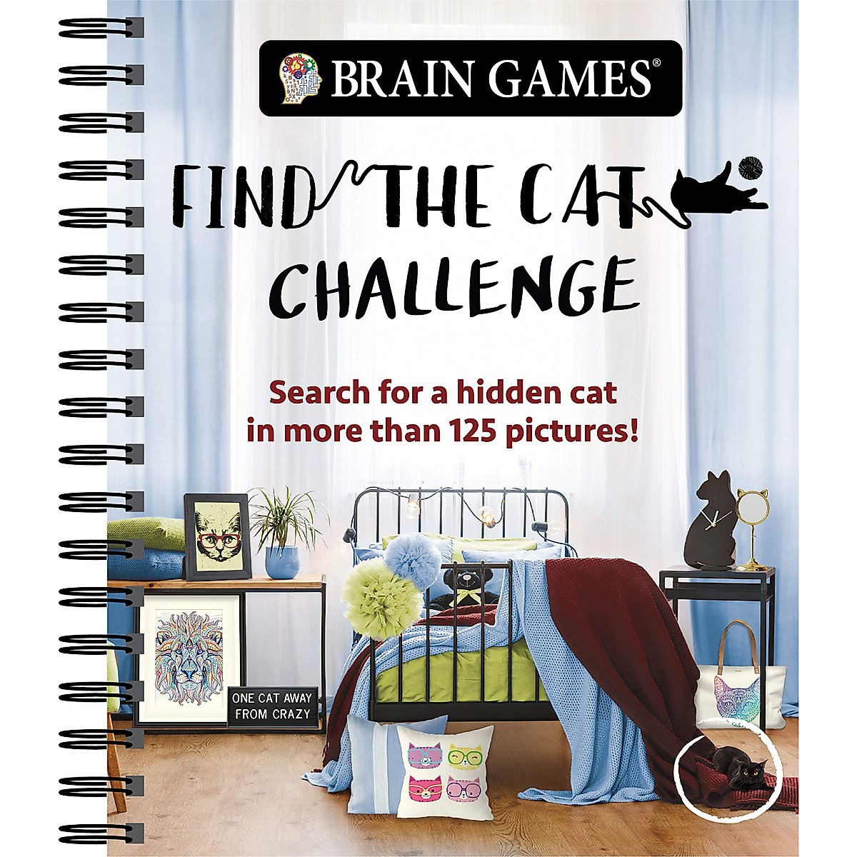 Brain Games - Find the Cat Challenge: Search for a Hidden Cat in More Than 125 Pictures! (Volume 2) (Brain Games - Picture Puzzles)