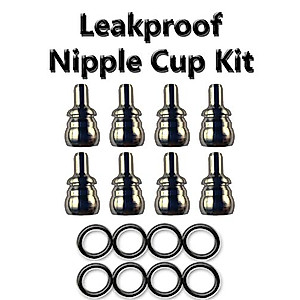 HHC Diesel ~ FORD 6.0L LeakProof Nipple Cups/Ball Tube Kit! Includes 8-LeakProof Nipple Cups and 8-Heavy Duty Viton Seals ~ F60L-8NIPPLE