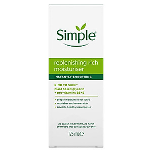 6 x Simple Kind to Skin Replenishing Rich Moisturiser 125ml