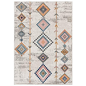 Moroccan Inspired 7'9'x10'2' Multicolor Area Rug - Abani Rugs Porto Collection Geometric Accent Rug