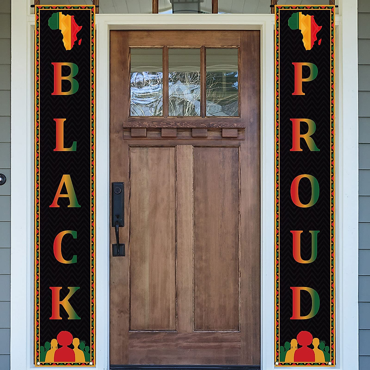 Black History Month Decorations Black Proud Welcome Sign Pan African American Black History Month Decorations and Supplies for Home Party