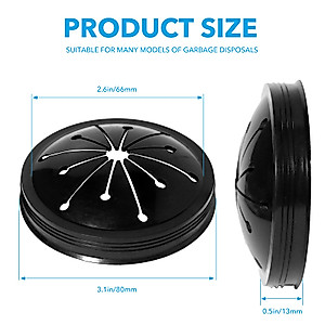 Kitchen Garbage Disposal Rubber Drain Insert,3pcs Garbage Disposal Cover,3 Inch Garbage Disposal Splash Guard,Disposal Splash Guard,Kitchen Sink Rubber Drain Guard