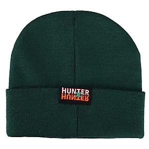 Hunter X Hunter Ribbed Knitted Green Beanie Hat