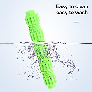 Tainrunse Bite-Resistant Dog Toy Pet Molar Toy Dog Toy Treat Dispensing Pet Chew Toy Bite-Resistant Dental Care Interactive Teeth Cleaning Toy Pet Supplies Green S