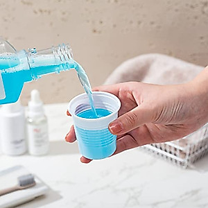 SIUQ 1500 Pack 3 oz Plastic Cups,Disposable Bathroom Cups,Mouthwash Cups,Small Jello Shot Cups for Tasting,Drinking,Party,Food Sample,Picnic,BBQ,Travel and Event (White)