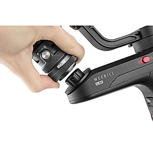 Zhiyun Quick Setup kit to Attach and Detach Release Tripod, handgrip Quickly for Weebill LAB/Weebill S Zhiyun Crane V2/Plus/2 Smooth 4 Feiyu a2000 AK2000/AK4000 Moza Aircross 2 with EACHSHOT Cloth
