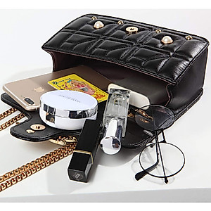 Beatfull Designer Bee Purse Shoulder Bag for Women Pear Crossbody Purse Handbag with Chain Black