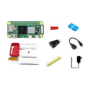 Waveshare Package B Compatible with Raspberry Pi Zero 2 W Bundle with Pi Zero Case Power Supply 5V/3A Micro Card 16GB Card Reader and So On (8 Items)