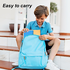 Fantasyon Top Bound Memo Books 4" x 6" Pocket Notebook Spiral Memo Pads For Home, Office, College, School, Lined College Ruled Paper, 75 Sheets Per Notebook (10 Pack) (A6)