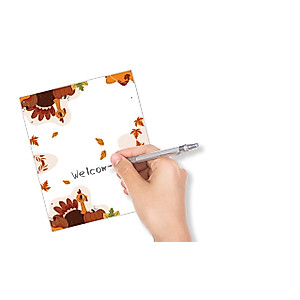 Table Place Card, Fall Thanksgiving Themed Tent Style Cards, Pack of 25 Half-Fold Reception Place Card with Turkey, Perfect for Thanksgiving Dinner, Party, Birthday, Wedding, Banquet A08