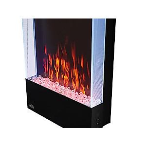 Napoleon Allure 32 inch Vertical Wall Mount Electric Fireplace - Black, NEFVC32H