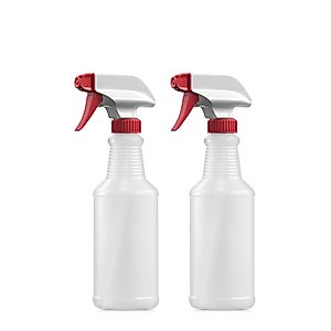 Bar5F16-Ounce Empty Plastic Spray Bottles Heavy-Duty Leakproof All-Purpose Cleaning and Gardening Made in USA, 2 pack