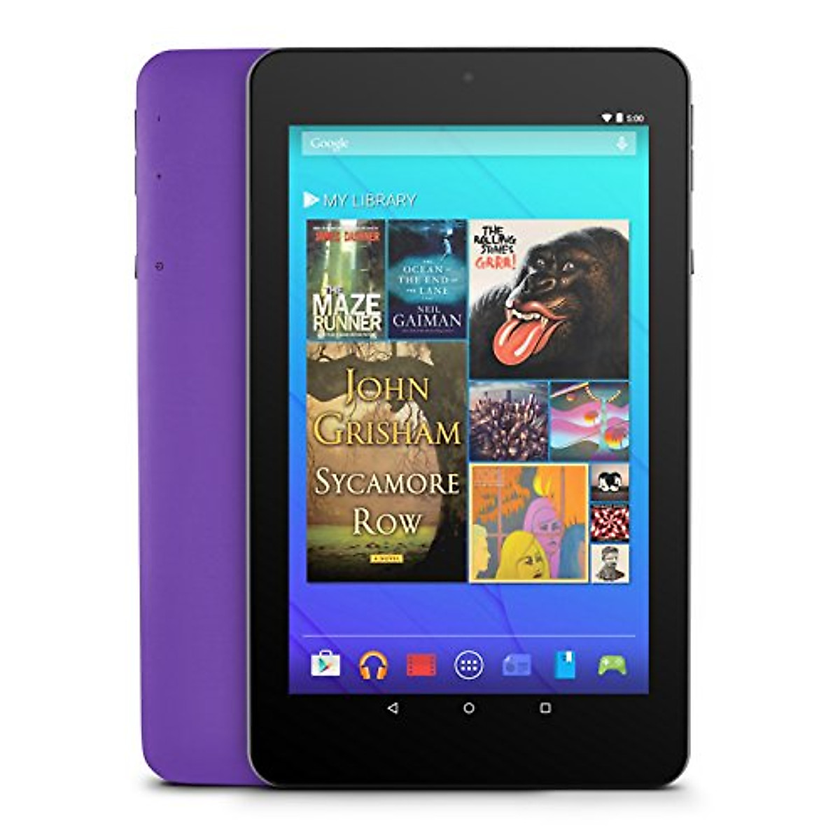 Ematic 7-Inch HD Quad-Core Tablet with Androir 5.0, Lollipop - Purple (EGQ367BDPR)