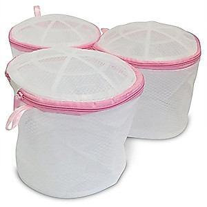 3-Pack of Premium Bra Wash Bags for Delicates - Double-Wall Protection Laundry Bags are Best for Protecting Delicates, Lingerie, and Socks
