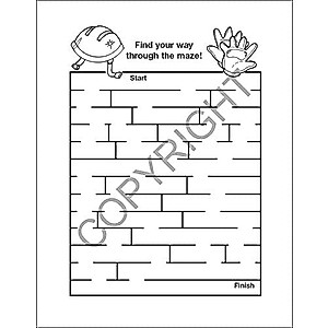 ZOCO - Bike Safety - Educational Coloring Books (50 Bulk Pack, Without Crayons) - Bicycle Rules, Road, Helmet Safety - Games, Puzzles, Activities for Kids