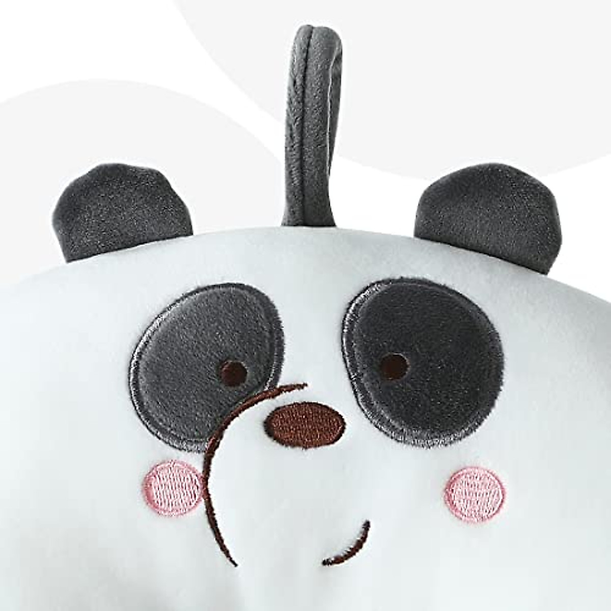 MINISO Travel Neck Pillow with Eye Mask, We Bare Bears Memory Foam Neck Cartoon Pillow Valentine's Day Gift for Travelling, Sleeping, Airplane, Car, Home & Office(Panda)