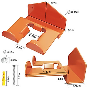 Fengone 2 Pack Garage Storage Garage Organizer Trimmer Rack Weedeater Hanger, for Grass Trimmer, Hedge Trimmer, Garage Trimmer, Weed Trimmer, Garden Tool, Garage Storage Organizer