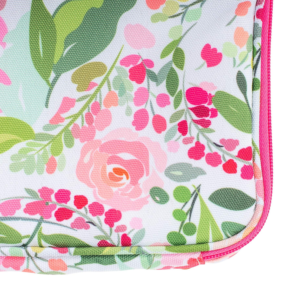 Mary Square Charlotte Floral Peony Water Resistant Soft Cooler Insulated Lunch Bag Tote
