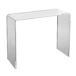 VEVOR Acrylic Console Table, Clear Acrylic End Table, Transparent Acrylic Side Table 38.2x15x29.3 inch, for Foyer, Living Room, Dining Room