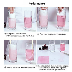 Dye Trapping Sheets 72 Count, Color Absorber Laundry Sheets, Prevent Light Colored Clothes from Being Dyed