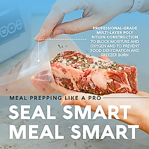 Avid Armor – Chamber Machine Pouches, Pre-Cut Chamber Vacuum Sealer Bags, Heavy Duty Seal Pouch, BPA-Free Chamber Sealer, Vacuum Chamber Pouches (250, 11x13)