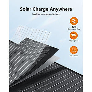 MARBERO 100W Solar Panel Solar Generator with Portable Power Station Included 110V Laptop Charger for Outdoor Home Camping Emergency RV