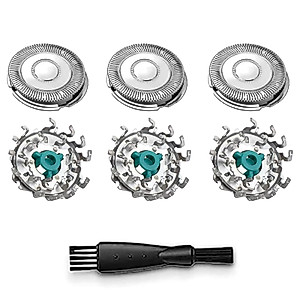 Gleway SH70 Replacement Heads Compatible with Philips Electric Shavers Series 7000, Razor Replacement S7370 S7371 S7720 S7710 S7530 and Shaver SW7700 Upgraded SH70 Blades 3PCS