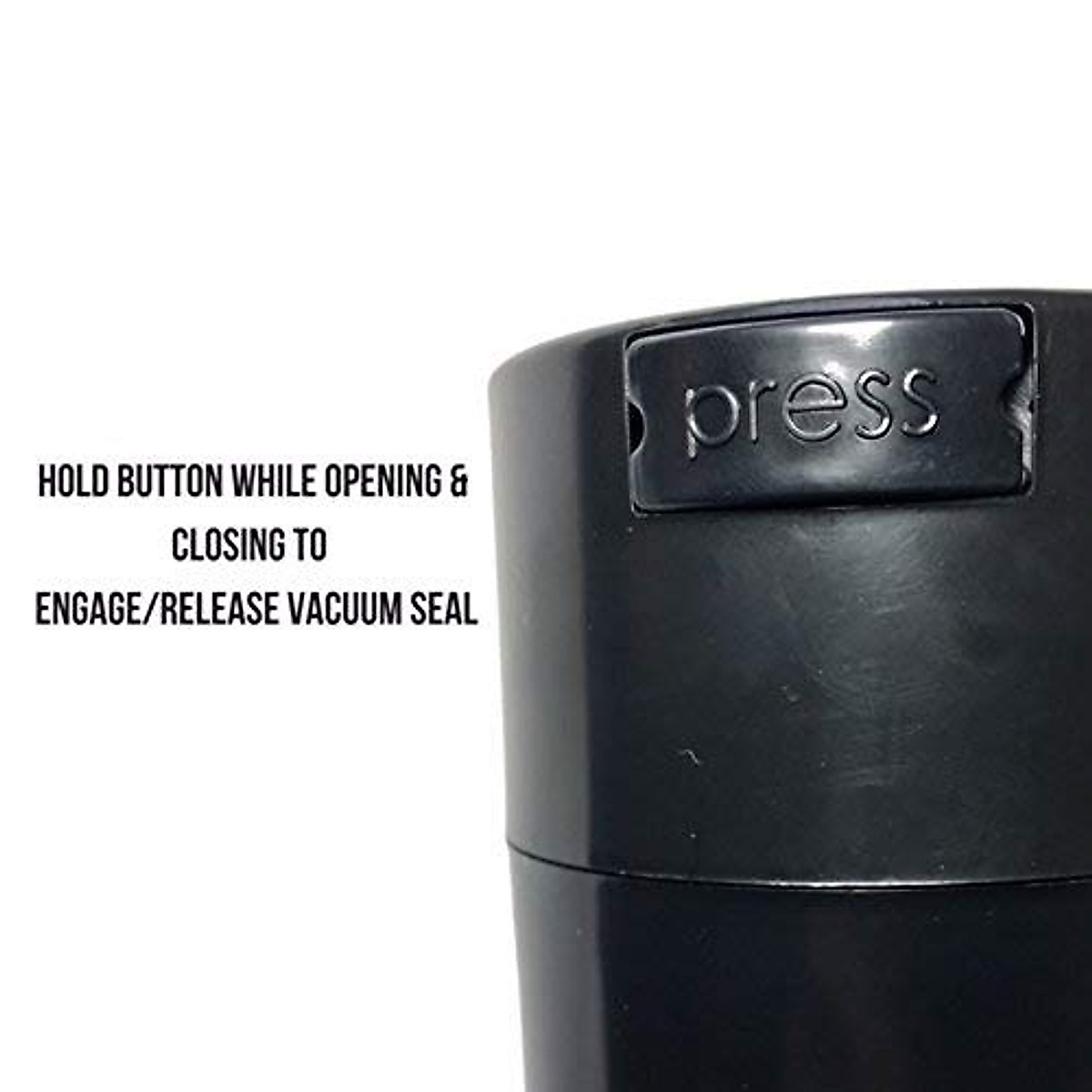 Bay State Importers Bud Box - 1oz to 6oz - Airtight/Vacuum Sealed/UV Resistant Black Plastic, Padded Inside, Portable Storage Container, Multi-Use For Dry Goods, Coffee