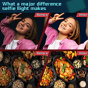 Eicaus 100 LED Rechargeable Selfie Phone Light with Clip,Camera Fill Light for Pictures,Video iPhone Light for Video Conferencing, Portable Light for influencers, Tiktok