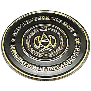 Aiyee Black Coins,Collecting Coins Black Metal Adjudicator Coin,1pcs
