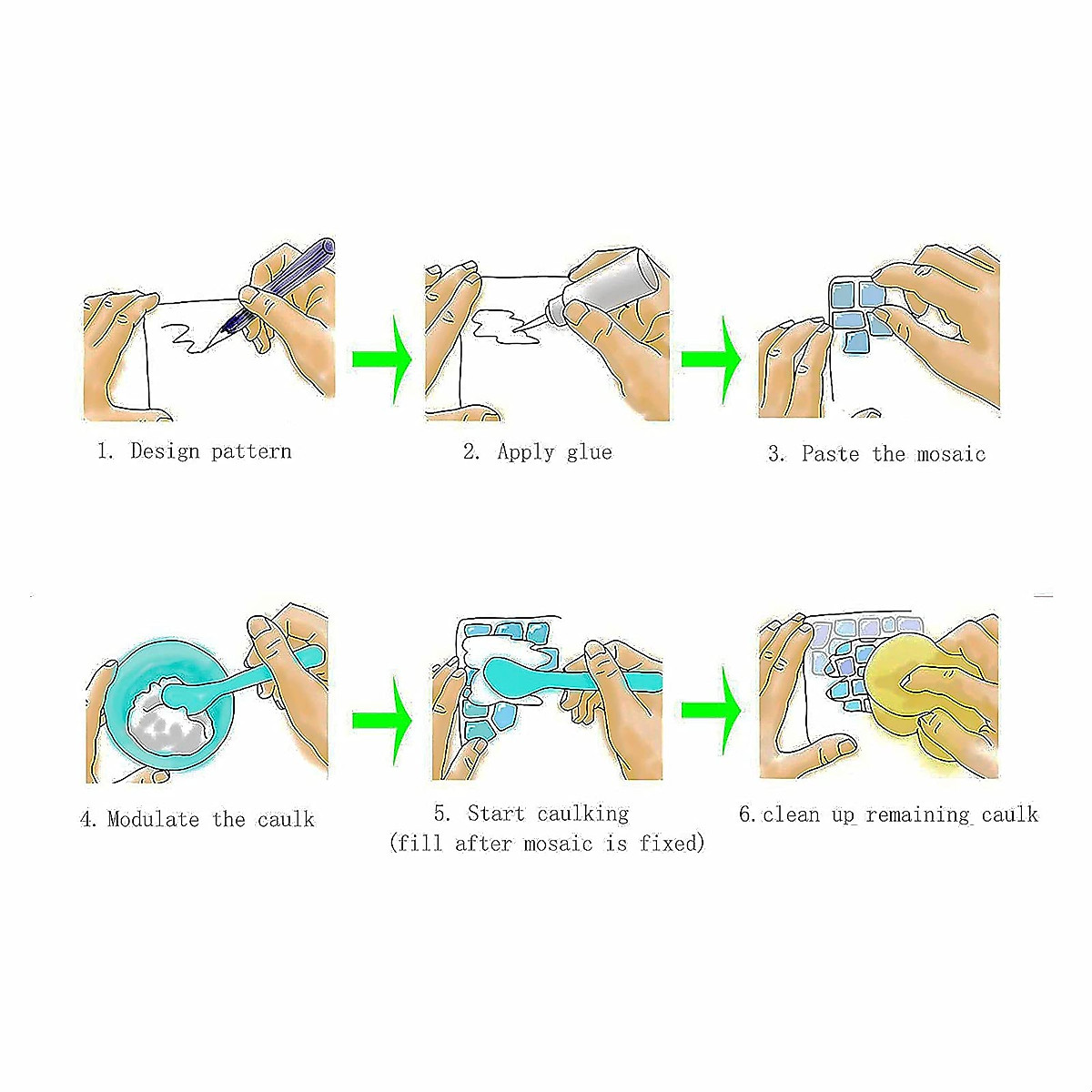 Smayt Yi White Ceramic Mosaic Tiles Large Sizes and Shape Mosaic Art Making Supplies for Bathroom Flower Pot Outdoor Tables Coasters 0 8 1 2inch 7oz M White 200g