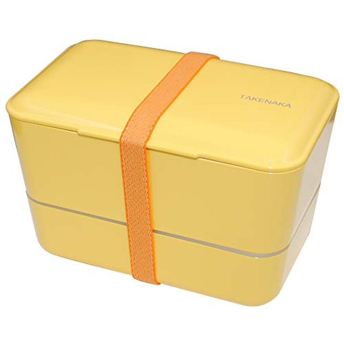 TAKENAKA Bento Bite Dual from, Eco-Friendly and Sustainable Japanese Style Bento Lunch Box (Lemon Zest)