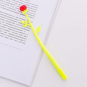 Opla3ofx Creative Flower Gel Ink Pen Cute Stationery School Office Supplies Kids Gift Fine point, Durable and Smoth to Write Green