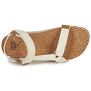 Reef Women's Cushion Rem Hi Sandal, Whisper White, 8