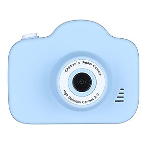 ciciglow Children's Digital Camera,1080P Video Camera,Front and Rear Dual Cameras,2.0 Inch Full Color IPS Screen,Compact and Easy to Carry,USB Mini Educational Toys(Blue)