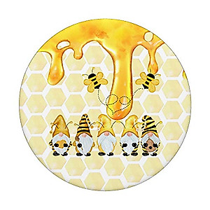 Cute Gnomes Funny Halloween Bumble Bee Gnomes Gifts PopSockets PopGrip: Swappable Grip for Phones & Tablets