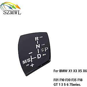 Gear Shift Knob Panel Sticker LHD Models at for BMW X1 X3 X5 X6 F01 F10 F30 F35 F18 GT 1 3 5 6 7(Long Type) (Long)