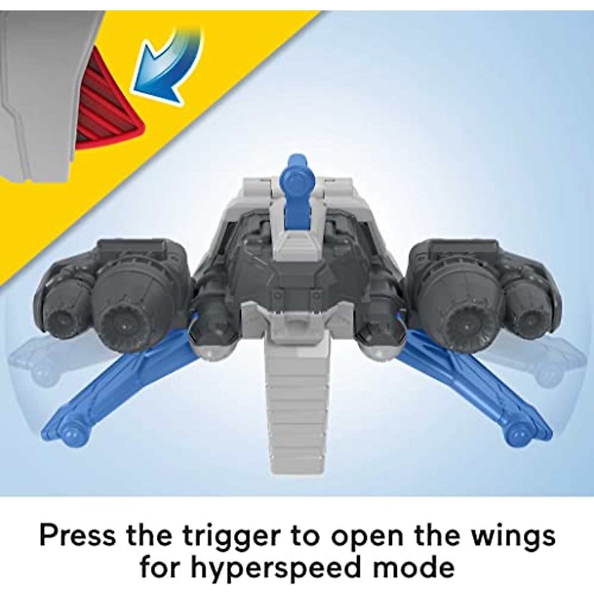 Disney and Pixar Lightyear Toys, Imaginext Hyperspeed Explorer XL-01 Spaceship & Buzz Lightyear Figure Set for Pretend Play Ages 3-8 Years