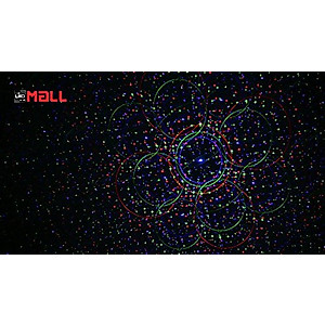 LedMall Motion 8 Patterns in 1 Red, Green, and Blue Outdoor Christmas Laser Lights Projector with remote control and Security Lock