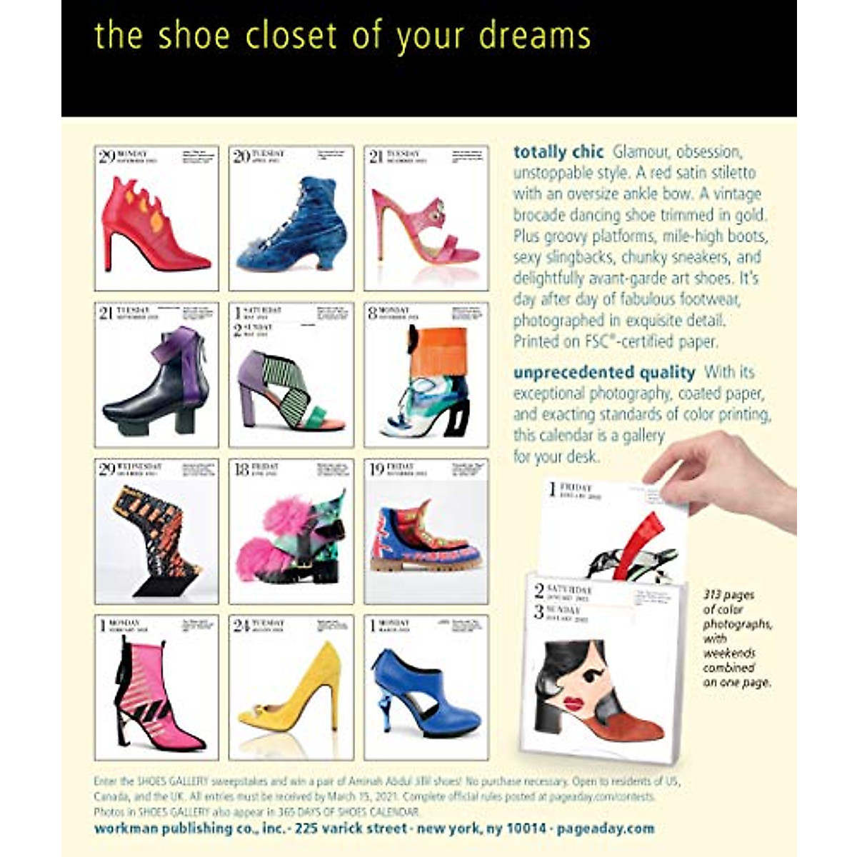 Shoes Page-A-Day Gallery Calendar 2021