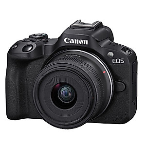 Canon EOS R50 Mirrorless Digital Camera with RF-S 18-45mm f/4.5-6.3 is STM Lens + 64GB Memory + Case+ Steady Grip Pod + Tripod+ Software Pack + More (30pc Bundle)