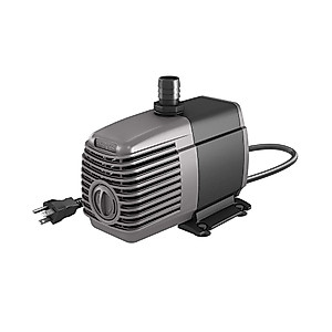 Hydrofarm AAPW1000 92-Watt 1000 GPH Indoor/Outdoor Hydroponic Aquarium Pond 6ft Power Cord for 55 Gallon Reservoirs Submersible Water Pump, 1000-GPH, Black