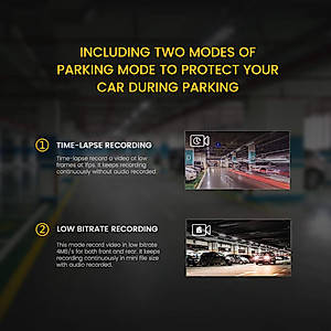 3 Channel Dash Cam, Zenfox 2K 1440P Front+1080P Interior+1080P Rear Triple Dash Camera, Dual-Band WiFi, IR Night Vision, Built-in GPS, Parking Mode, Motion Detection, G-Sensor, Support 256GB Card