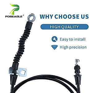 POSEAGLE 2 Pack 585271601 Deflector Cable Compatible with Husqvarna 585271601 Deflector Cable 585271601, Poulan 532420672 Cable, Husqvarna 532420672, Poulan Snowblower 420672 Cable