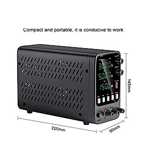 EZGA DC Power Supply Variable Adjustable DC Power Supply Laboratory Programmable Memory Function Power Supply Switching Power Supply Current Stabilizer for Spectrophotometer and lab Equipment Repair