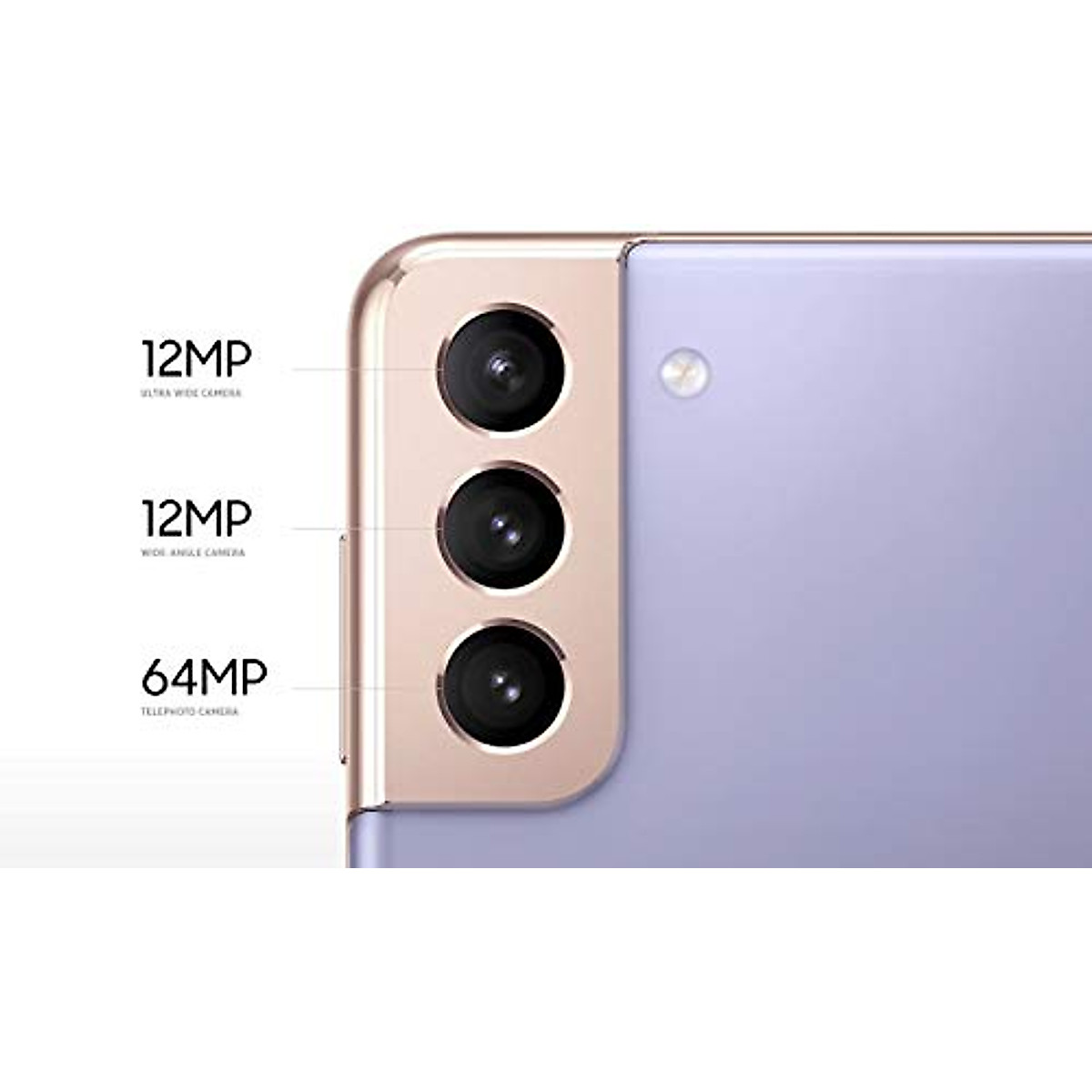 Samsung Galaxy S21 5G (128GB, 8GB) 6.2" AMOLED 120Hz, Snapdragon 888, Global 5G Volte (GSM + CDMA) Factory Unlocked (AT&T, Verizon, T-Mobile, Metro) G991U1 Phantom Pink (Renewed)