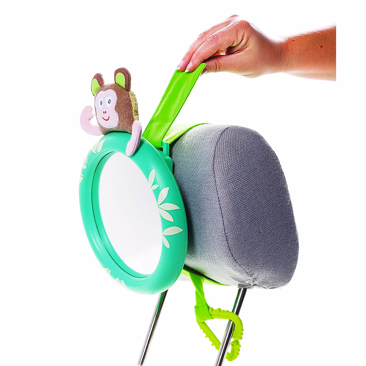 Taf Toys Tropical Car Mirror | Rear Facing Baby Mirror Enables Easier Drive & Easier Parenting, Eye to Eye Contact with Baby While Driving, Back Seat Adjustable Velcro Attachment, Colorful Design