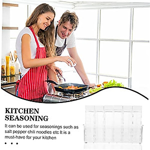 KICHOUSE 2 Sets Kitchen Seasoning Box Dispenser Container Travel Salt Shaker Small Salt Shaker Leakproof Jars Sugar Shaker Sugar Storage Container Anti-Slip Seasoning Jars Seasoning Bottles